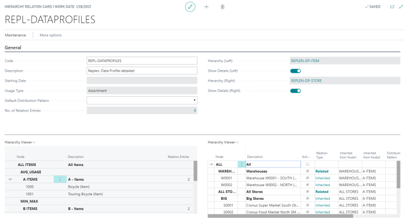 How To Edit Hierarchy Relations For Data Profiles